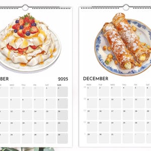 2025 Calendar – Delicious Pastry & Dessert Art | Foodie Gift | Bakery ...