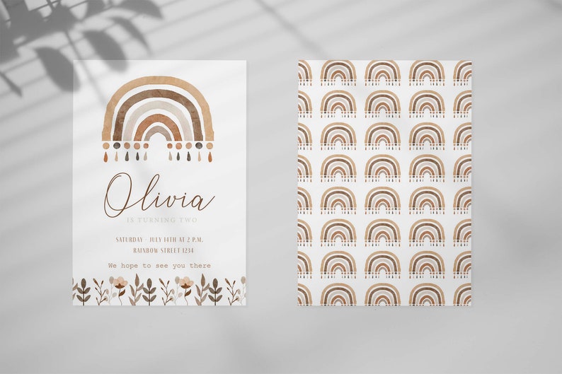 Boho Rainbow Clipart Bundle, Clipart for Kid , Watercolor Background ...