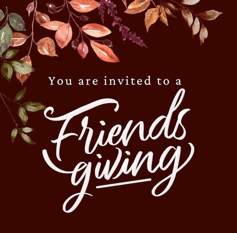 Friendsgiving Invitation - Etsy