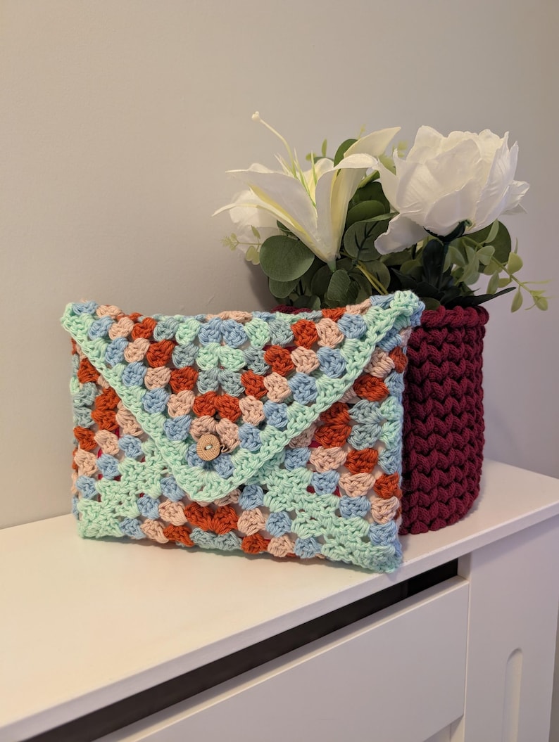 Crochet Granny Square Book Cover Pattern: Beginner Friendly (PDF ...