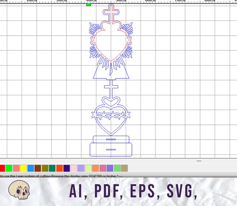 Sacred Heart of Jesus SVG File | Laser Cut Heart of Jesus | Wooden ...