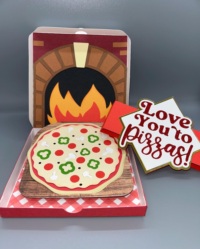 Pizza Box Gift Card Holder - Etsy