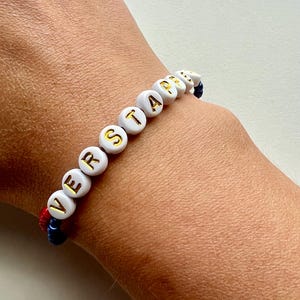 Max Verstappen Red Bull Racing F1 Friendship Bracelets, F1 Team Jewelry ...