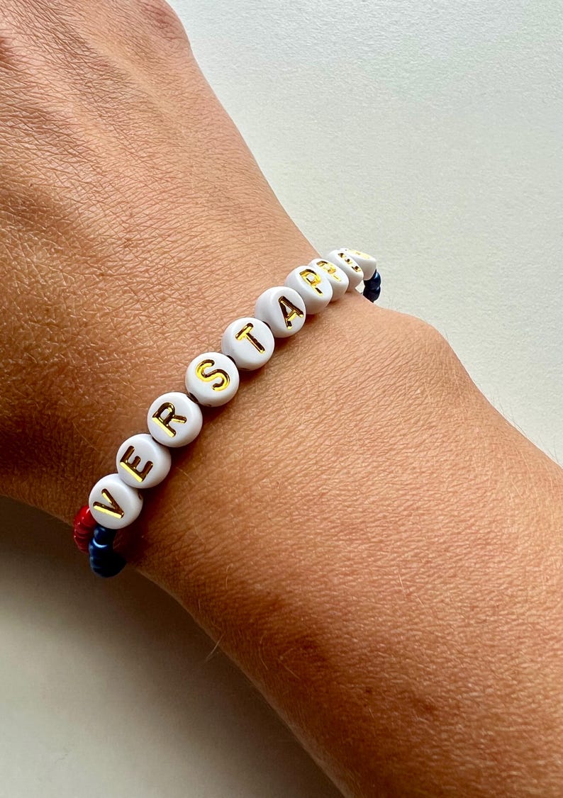 Max Verstappen Red Bull Racing F1 Friendship Bracelets, F1 Team Jewelry ...