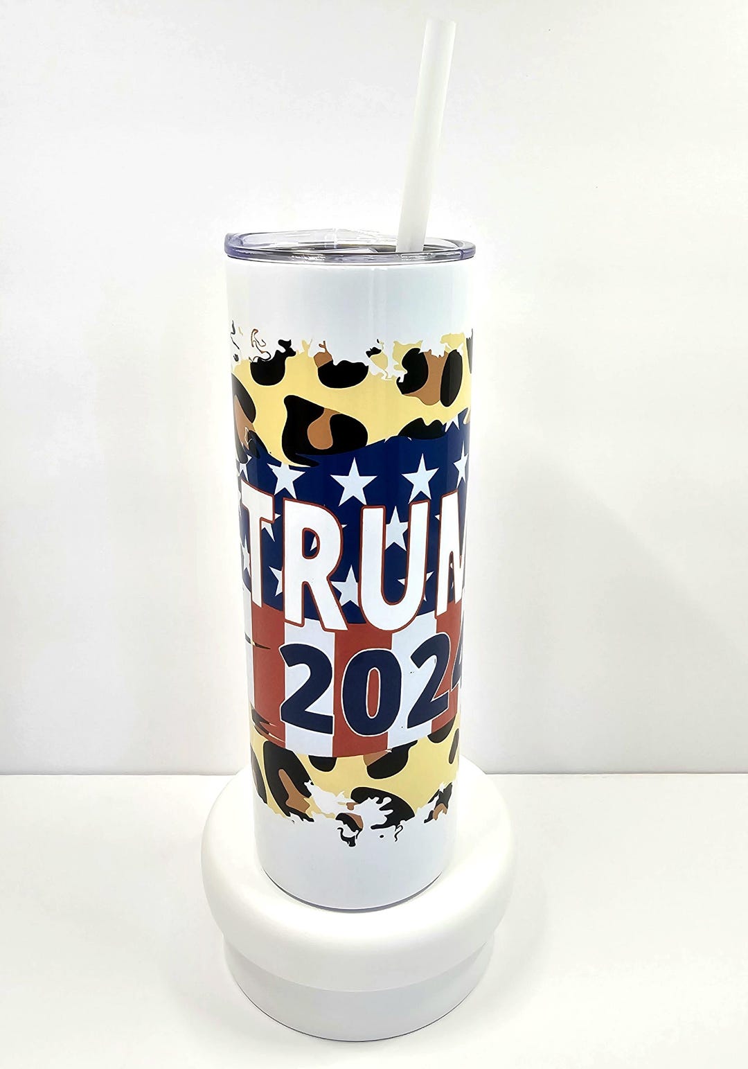 Trump 2024 Tumbler: Leopard Print MAGA 20oz Cup - Etsy