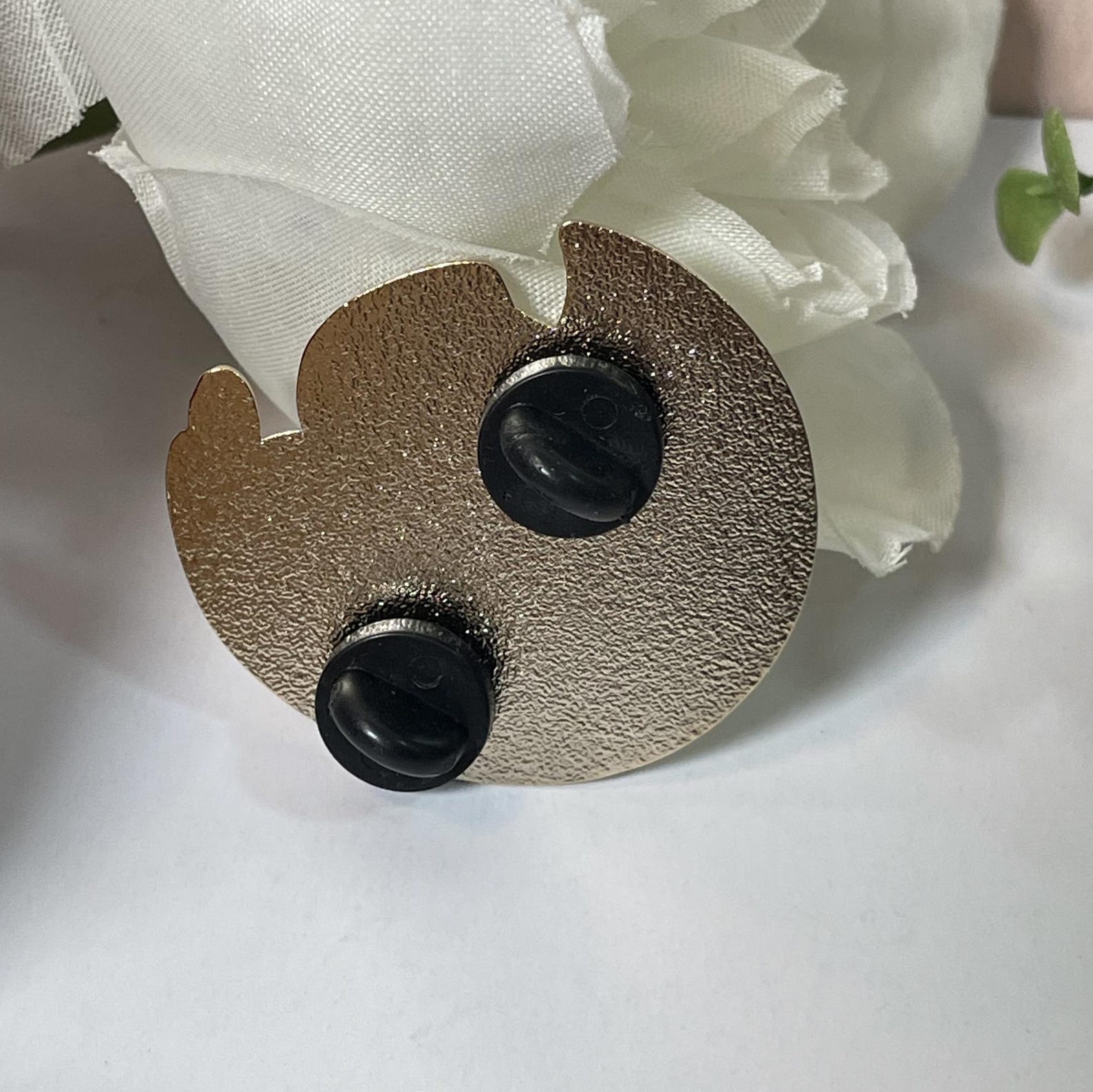 Space Cat Enamel Pin Cute Astronaut Cat on Yellow Moon Hard Enamel Pin Kawaii Cat Pin for ...