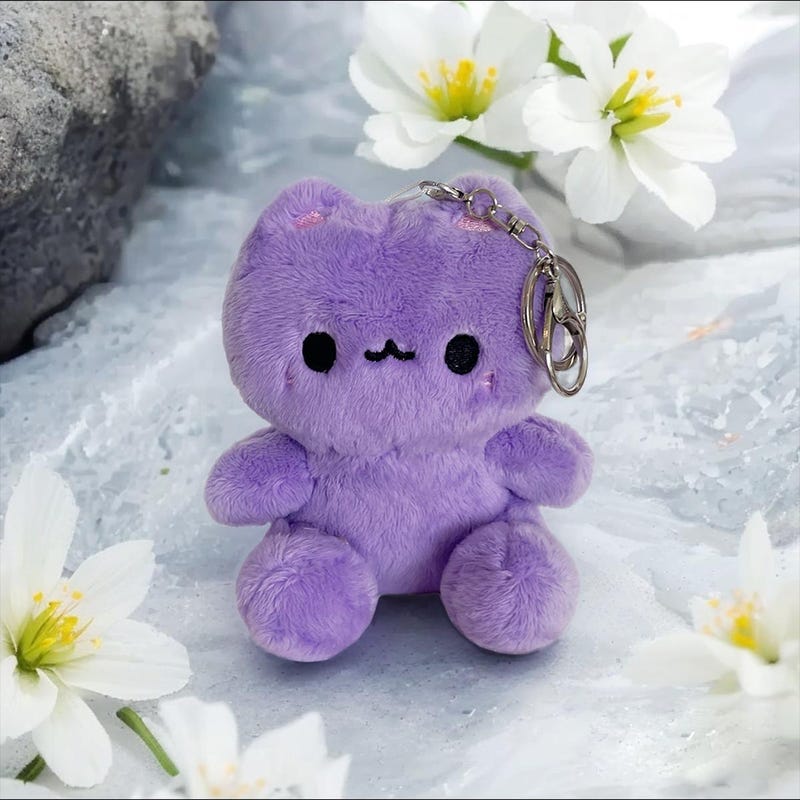 Plush Keychains Cat - Etsy