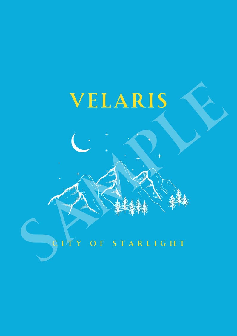 ACOTAR Velaris Digital Download Wall Art Bookish Booktok Book Quote ...