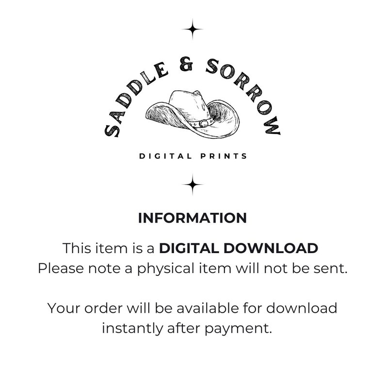Farm Emo Digital Download Wall Art Printable Poster Western Cowgirl ...