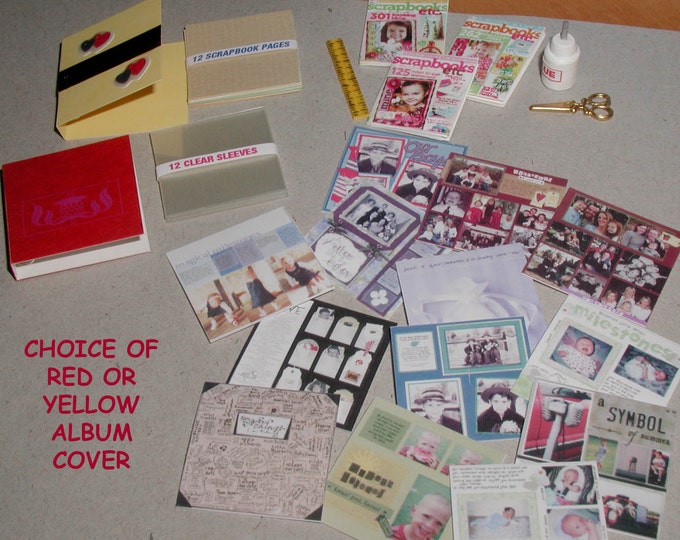 Miniature Scrapbooking Accessory Set 22 Pieces - Etsy
