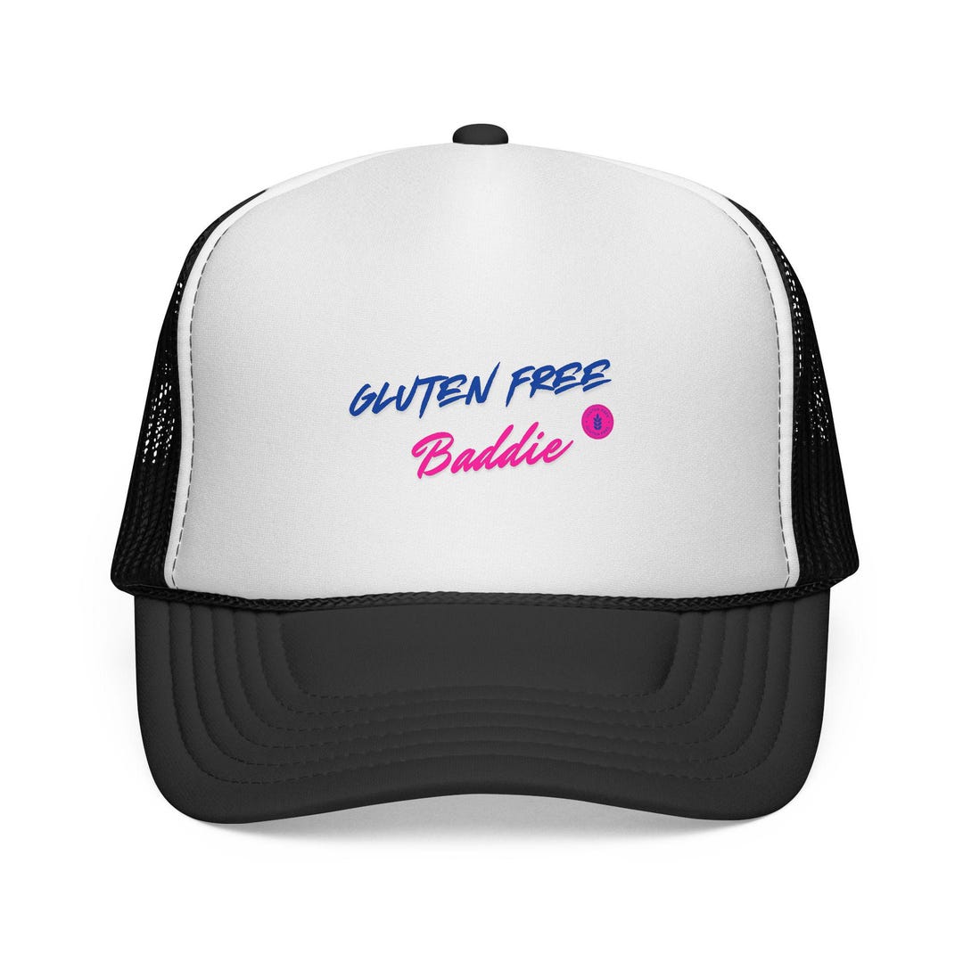 Gluten Free Baddie Trucker Cap | Retro Script Mesh Hat - Etsy