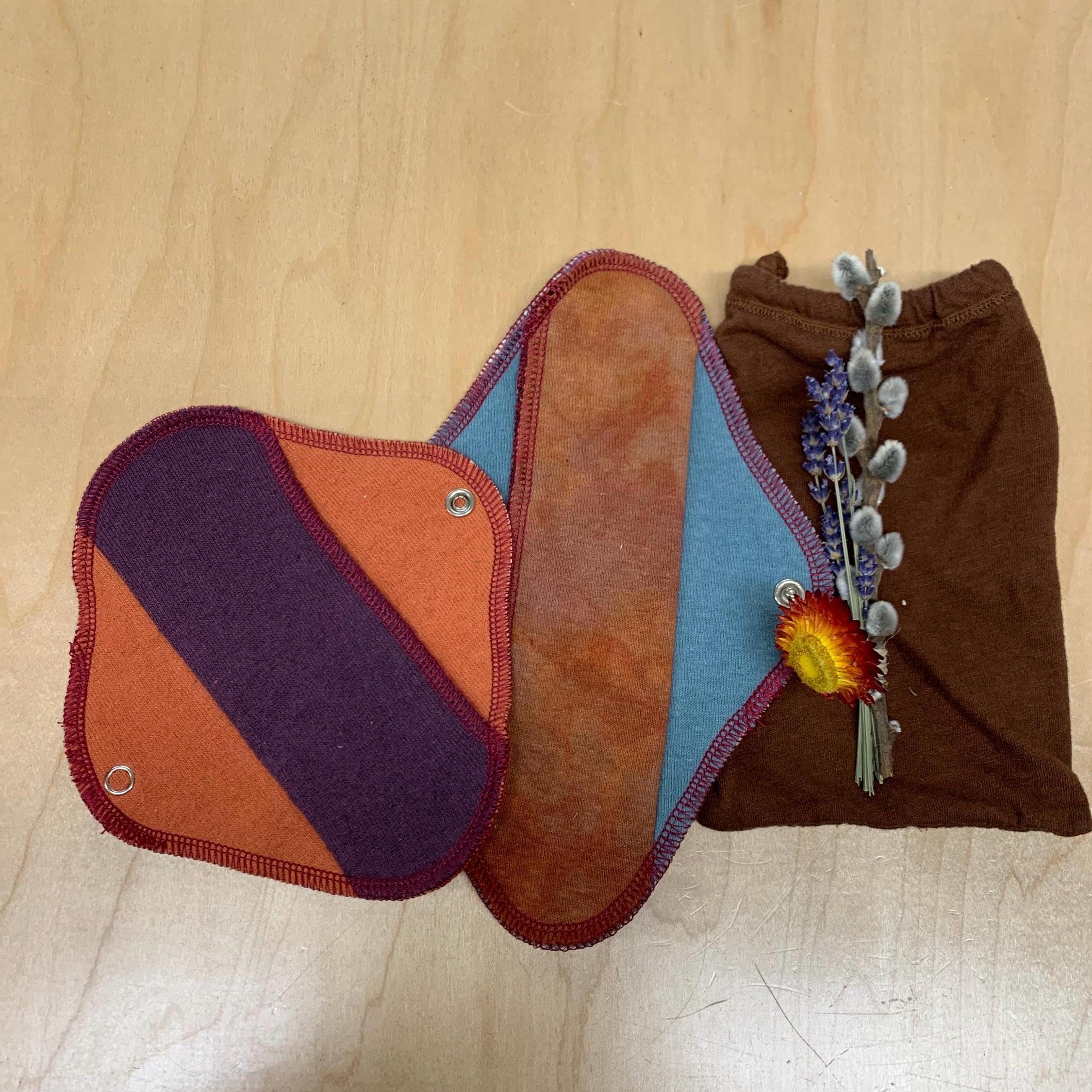 Hemp Organic Cotton Reusable Menstrual Pads With Travel Bag - Etsy