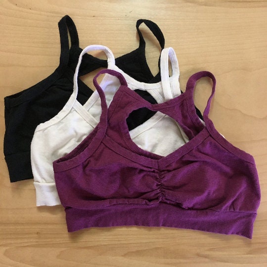 3 Cami Bra Package Deal/ Stretchy Hemp and Organic Cotton | Etsy