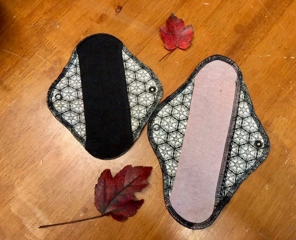 Hemp Organic Cotton Reusable Menstrual Pads With Travel Bag - Etsy