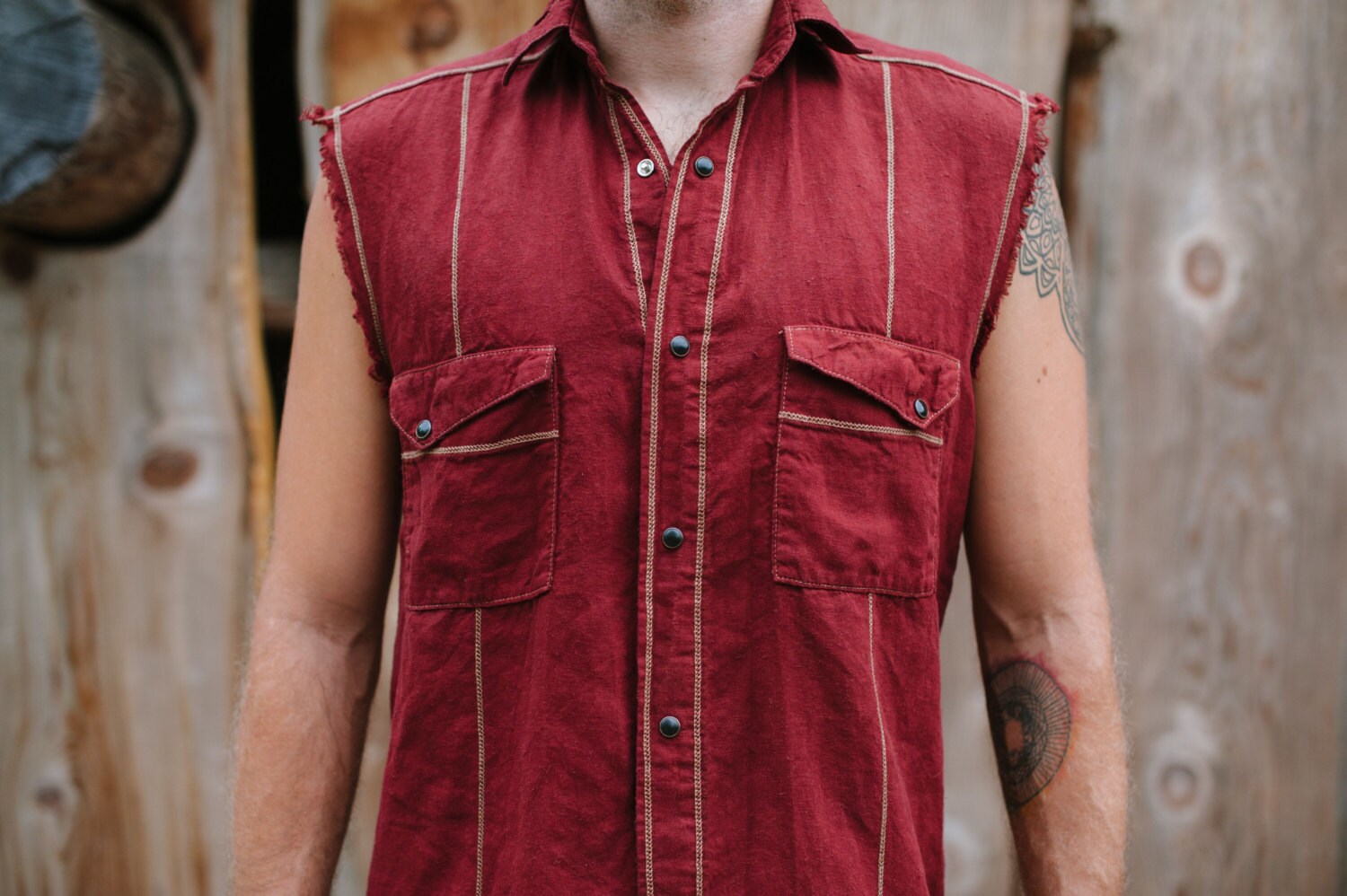 Snapdragon Sleeveless Shirt/ Hemp and Tencel | Etsy