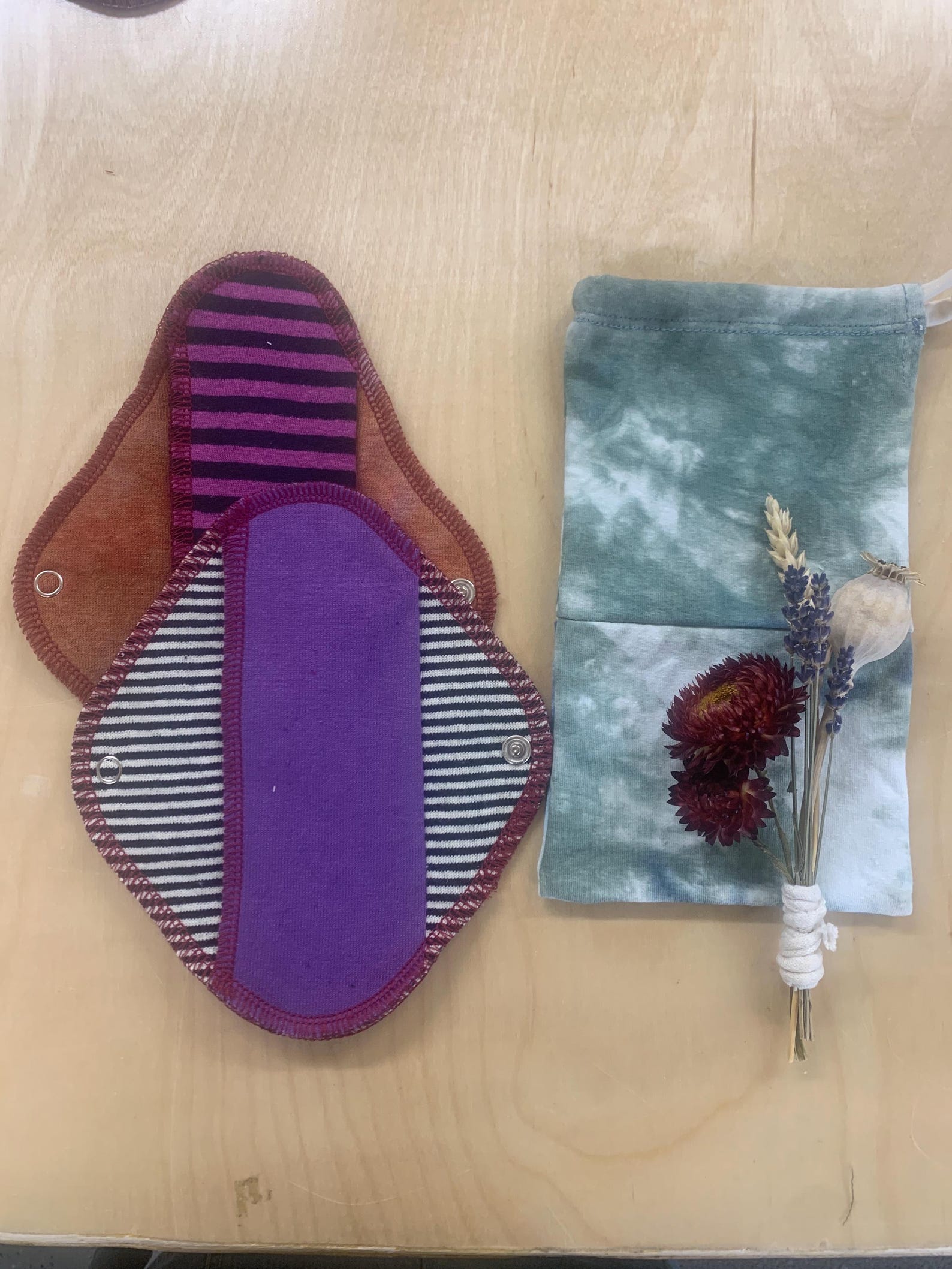 Luna Rags/ Hemp and Organic Cotton Moon Pads/mini and Maxi Menstrual ...