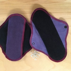 Luna Rags/ Hemp and Organic Cotton Moon Pads/mini and Maxi Menstrual ...