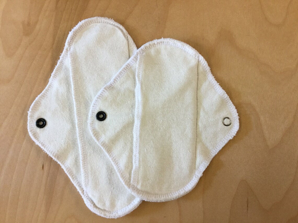 Hemp Organic Cotton Reusable Menstrual Pads With Travel Bag - Etsy