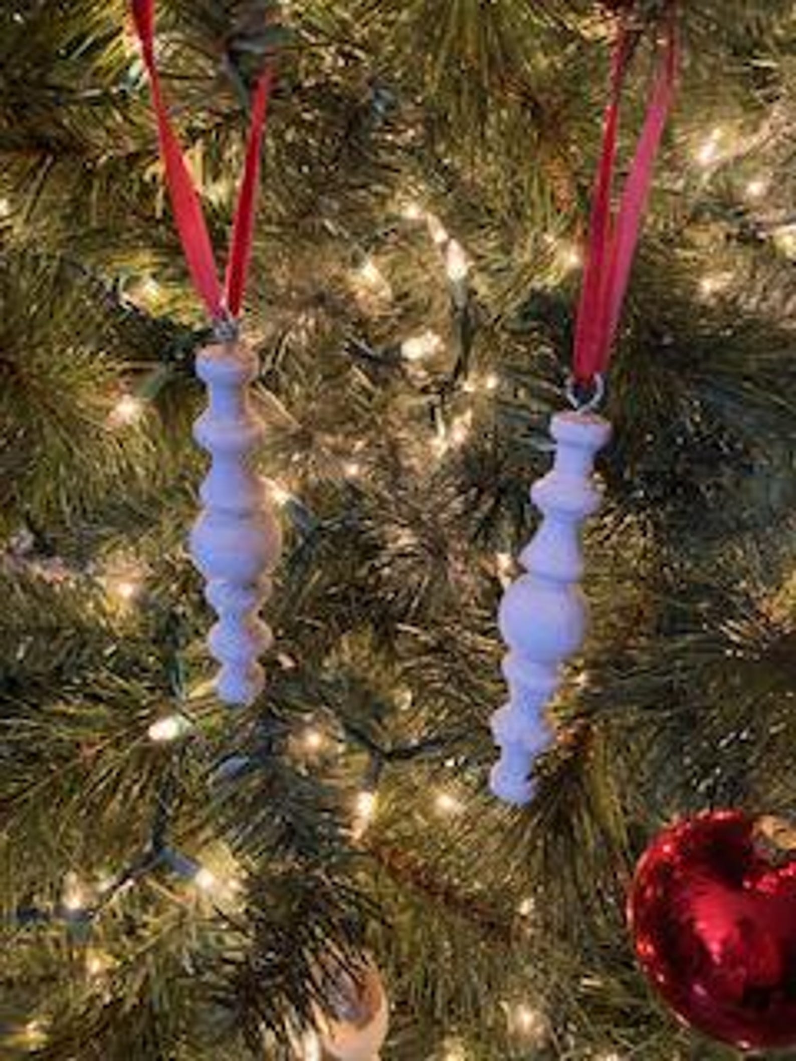 Spindle Ornaments, Rustic Wood, Handcrafted - Etsy