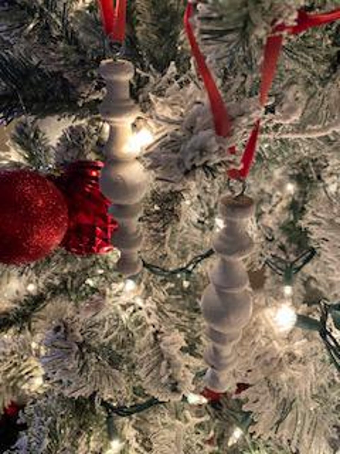 Spindle Ornaments, Rustic Wood, Handcrafted - Etsy