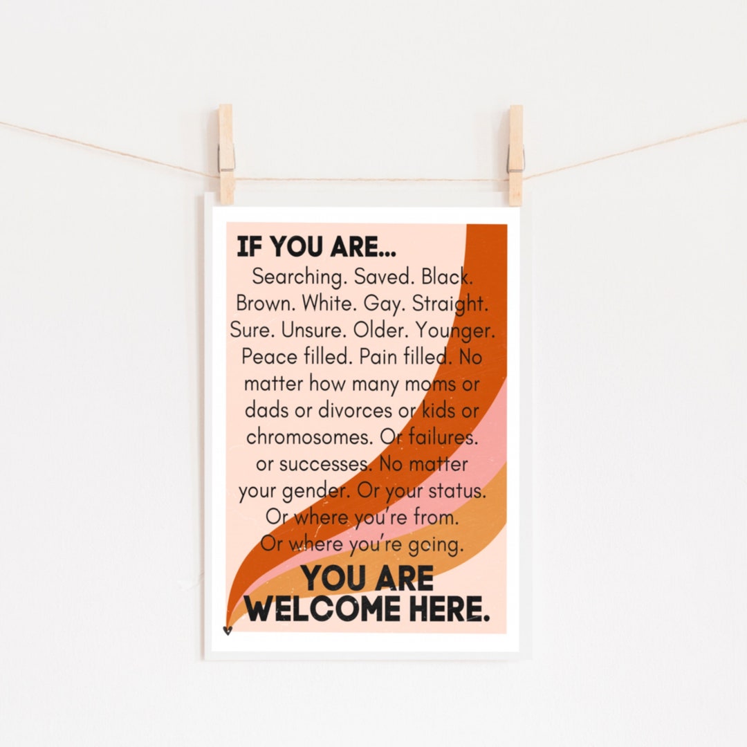 You Are Welcome Here Art Print - Etsy