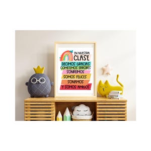 DIGITAL Printable in Our Classroom Art Print in Spanish (en Espanõl ...