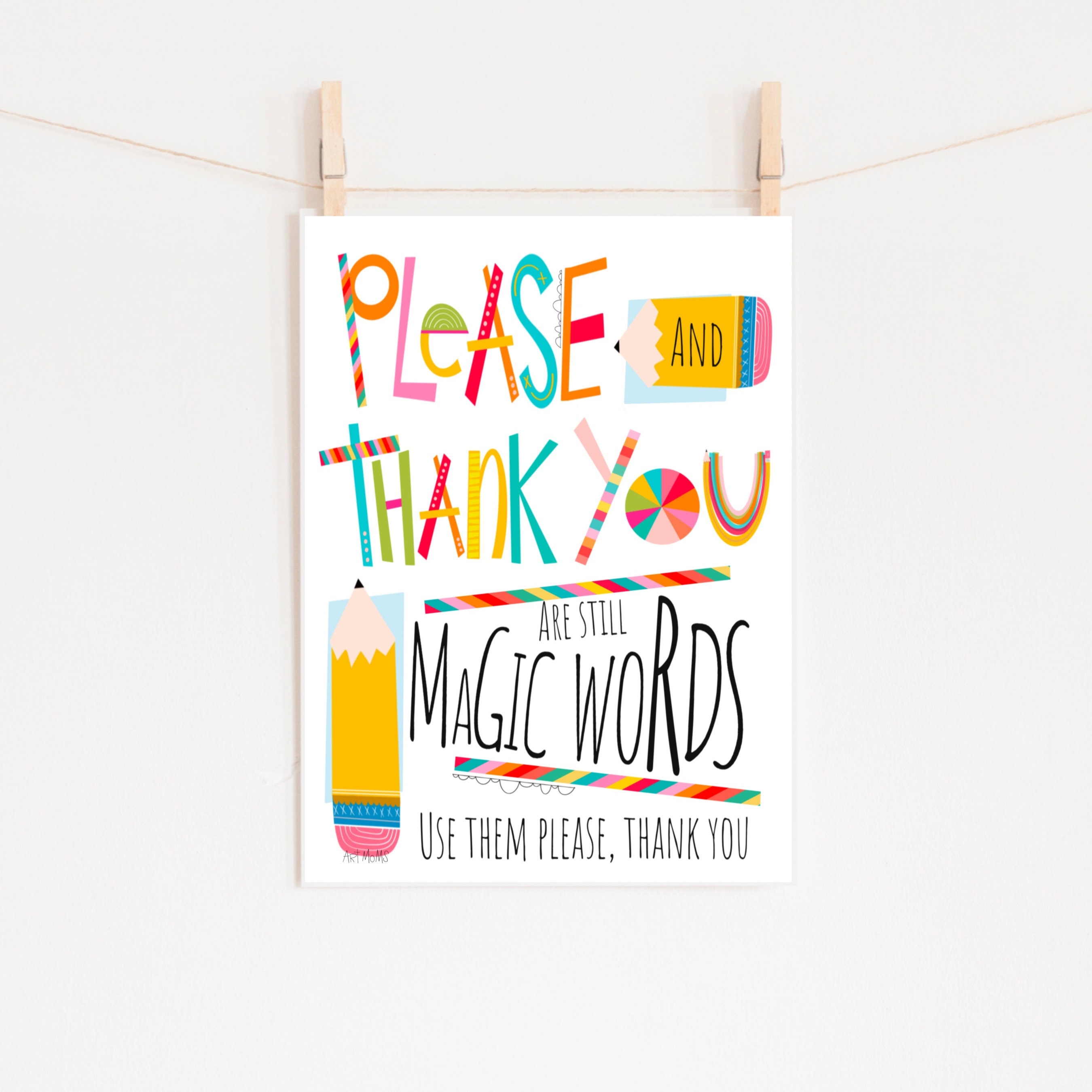 Say Please And Thank You Poster