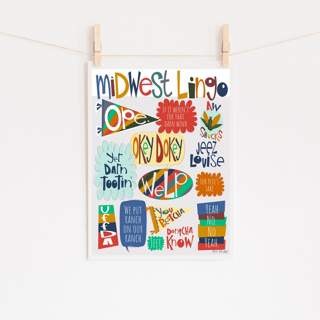 Art Moms Original Midwest Lingo Print - Etsy