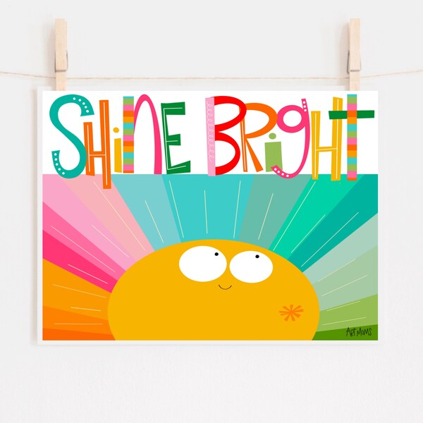 Shine Bright Print - Etsy