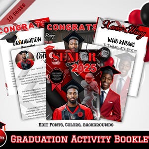 Editable Graduation Magazine Template: Senior Class of 2025 (canva) - Etsy