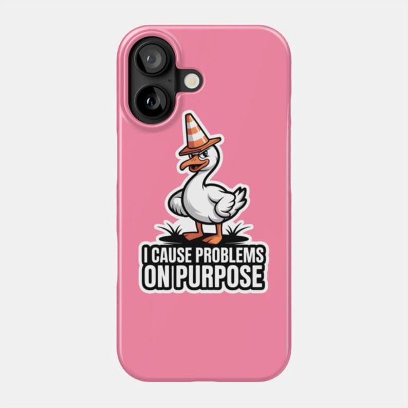 Funny Goose Meme PNG | I Cause Problems on Purpose (digital Download ...