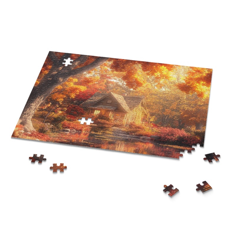 252, 500 Piece Enchanting Fall Leaves Jigsaw Puzzle: Fall Puzzles ...