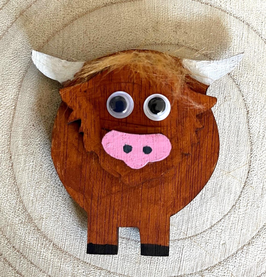 Highland Cow Fridge Magnet. - Etsy