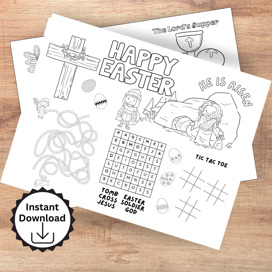 Easter Story Activities for Kids, Easter Story Timeline Printable for ...