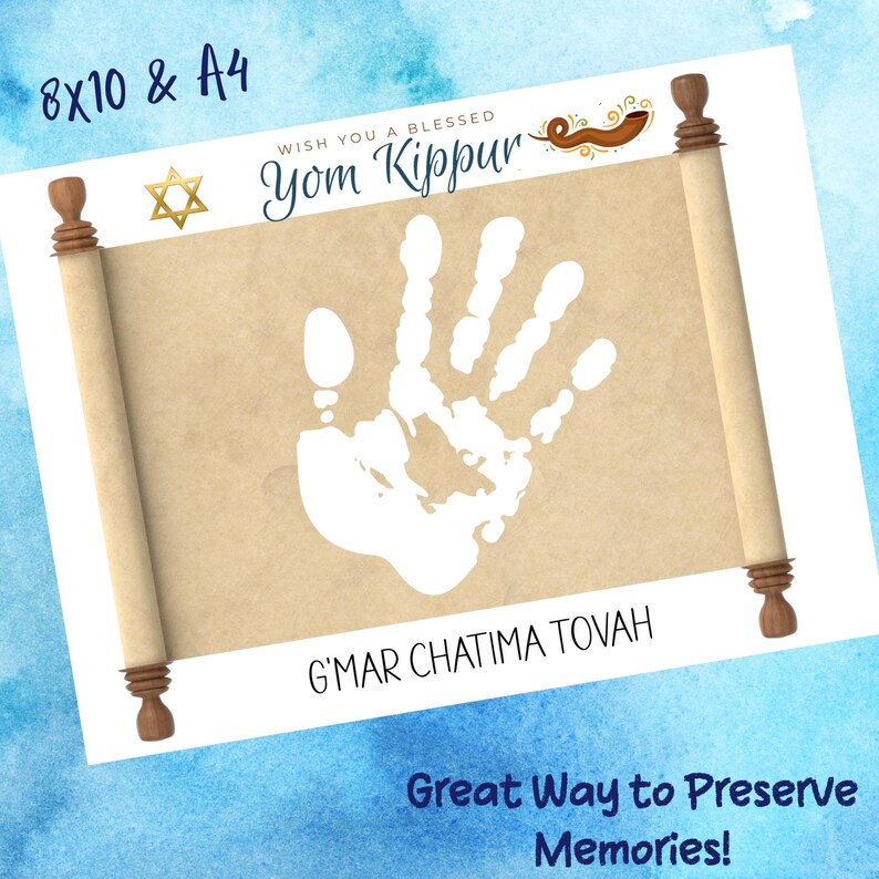 Yom Kippur Handprint Craft Printable, Jewish Holiday Activity for Kids ...