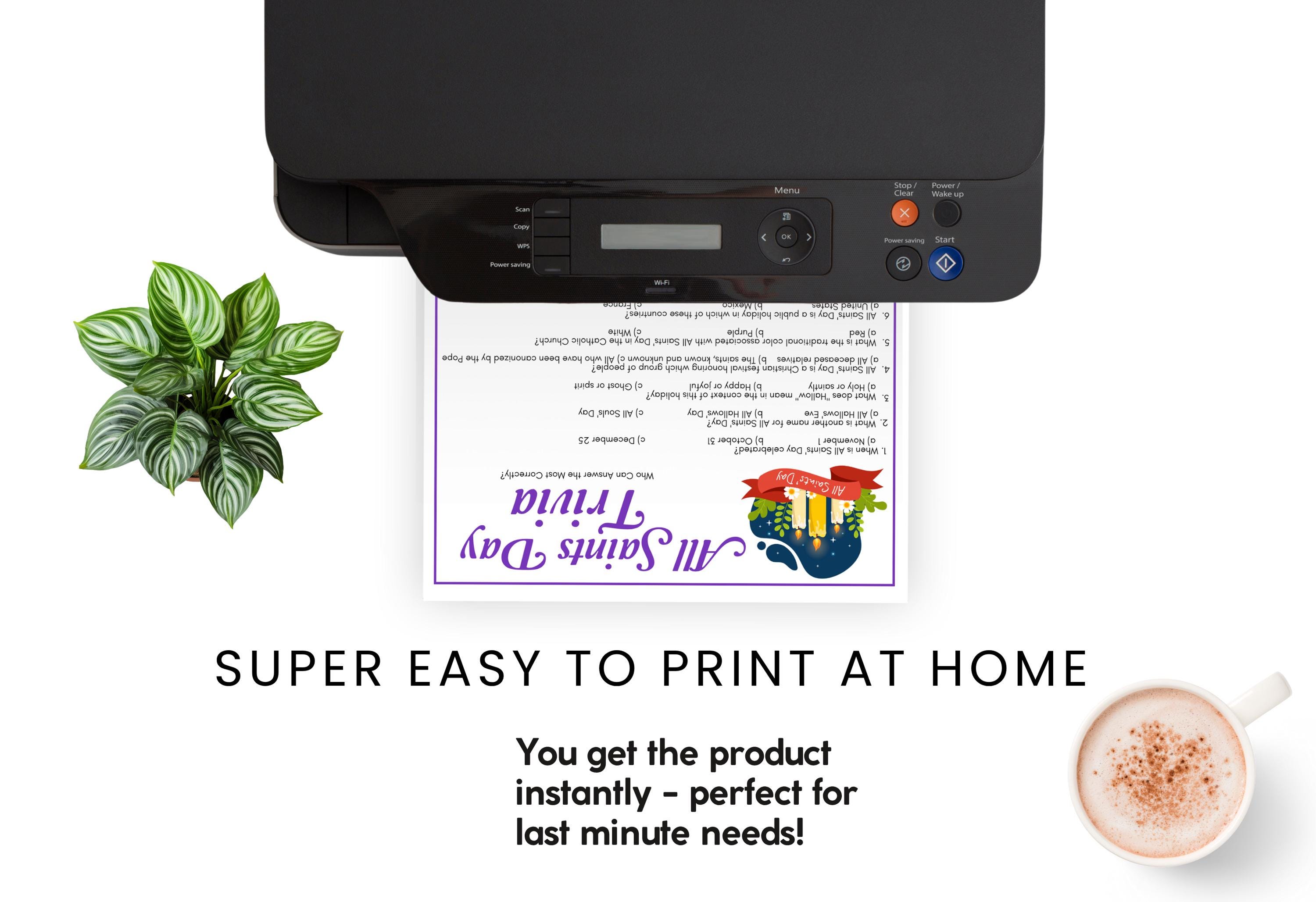 All Saints’ Day Trivia Game Printable, Religious Trivia Quiz, Catholic ...