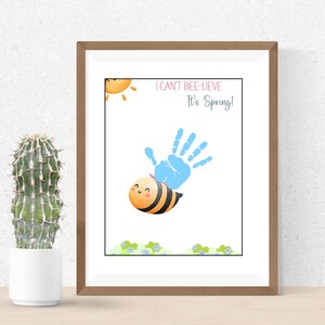 3 Spring Handprint Craft Printables, Spring Handprint Art for ...