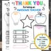 Teacher Appreciation Week Printable, Thank You Teacher Coloring Sheet ...