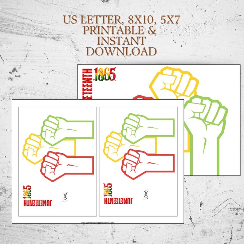 Juneteenth Handprint Craft + Bonus Coloring Sheet, Juneteenth Handprint ...