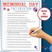 Memorial Day Fact or Fiction Game, Memorial Day Trivia Game, Memorial ...