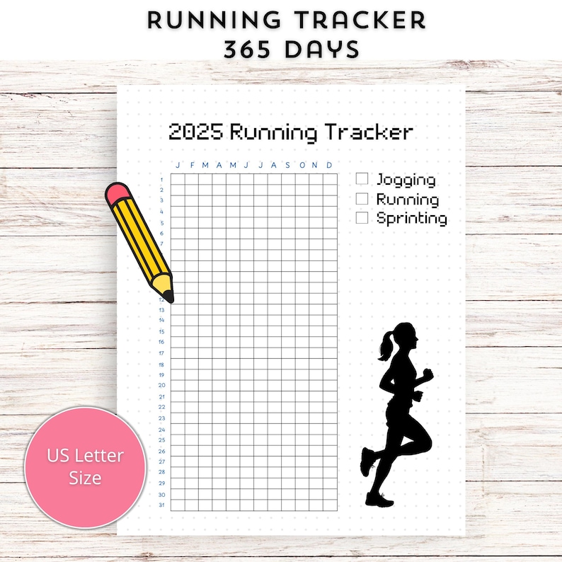Running Tracker Printable PDF, Jogging Tracker, Running Log Template ...