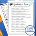 2025 Graduation Trivia Game, Graduation Party Game Printable, High ...