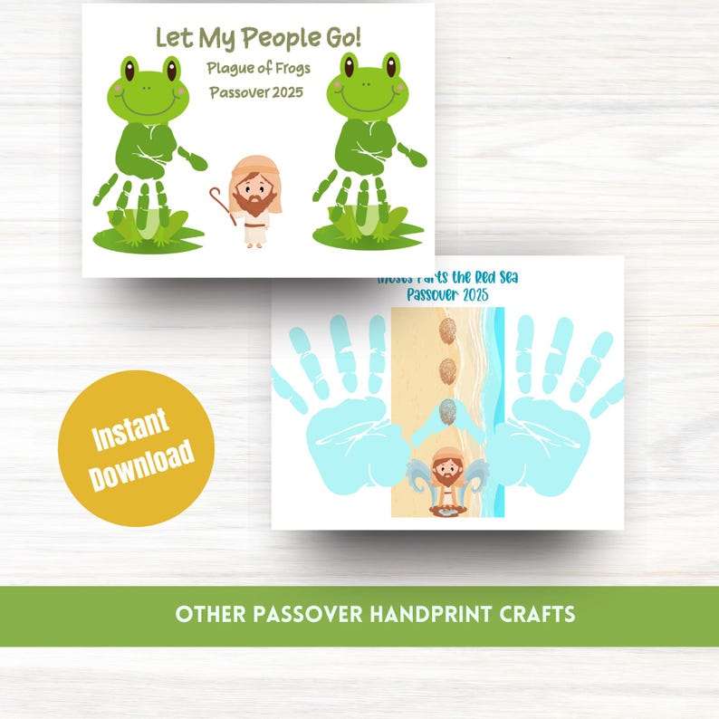 Passover Handprint Craft Printable, Moses and the Burning Bush ...