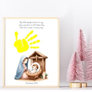 Nativity Scene Christmas Handprint, Christian Christmas Craft for ...