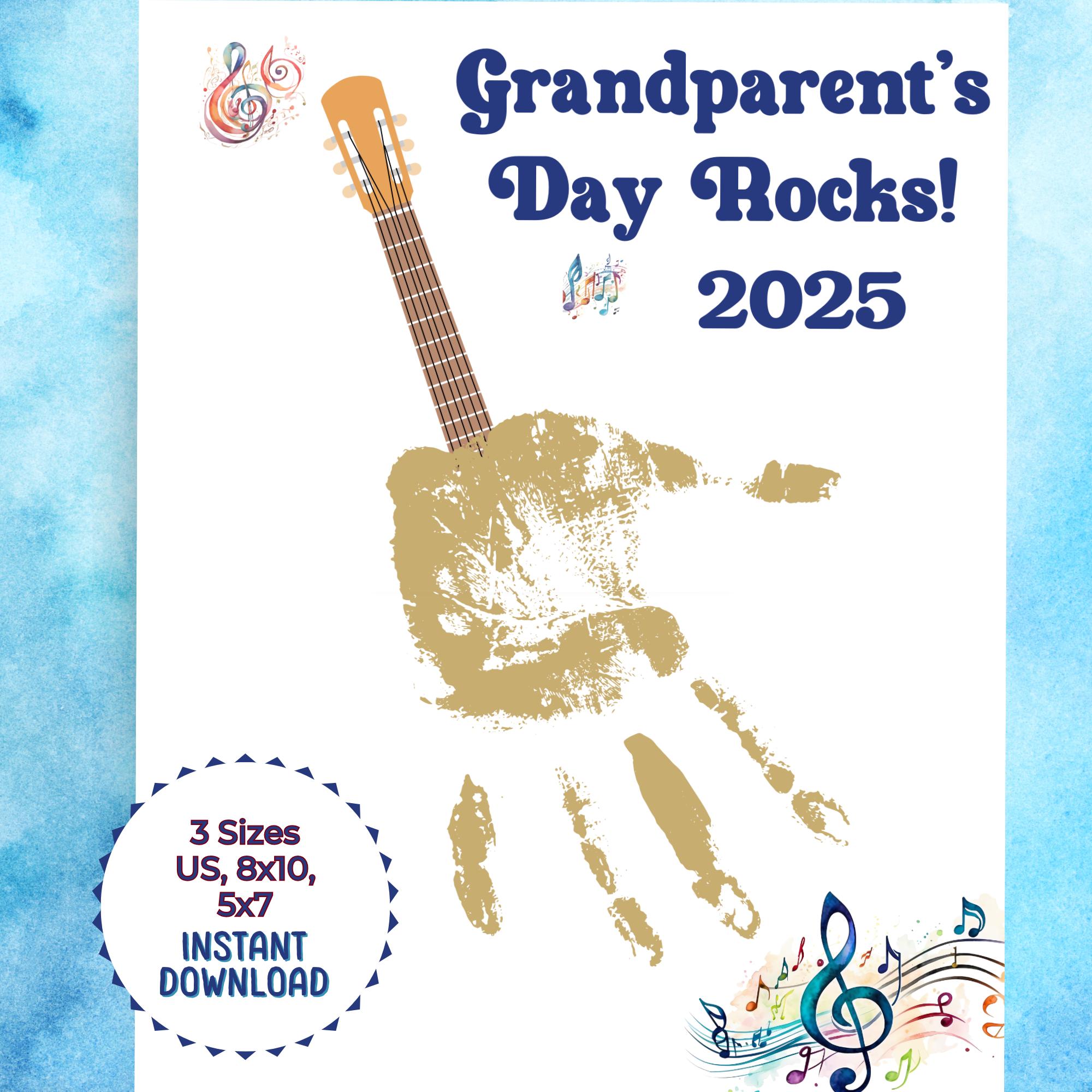 Grandparents Day Handprint Craft Printable, Grandparents Day 2025 ...