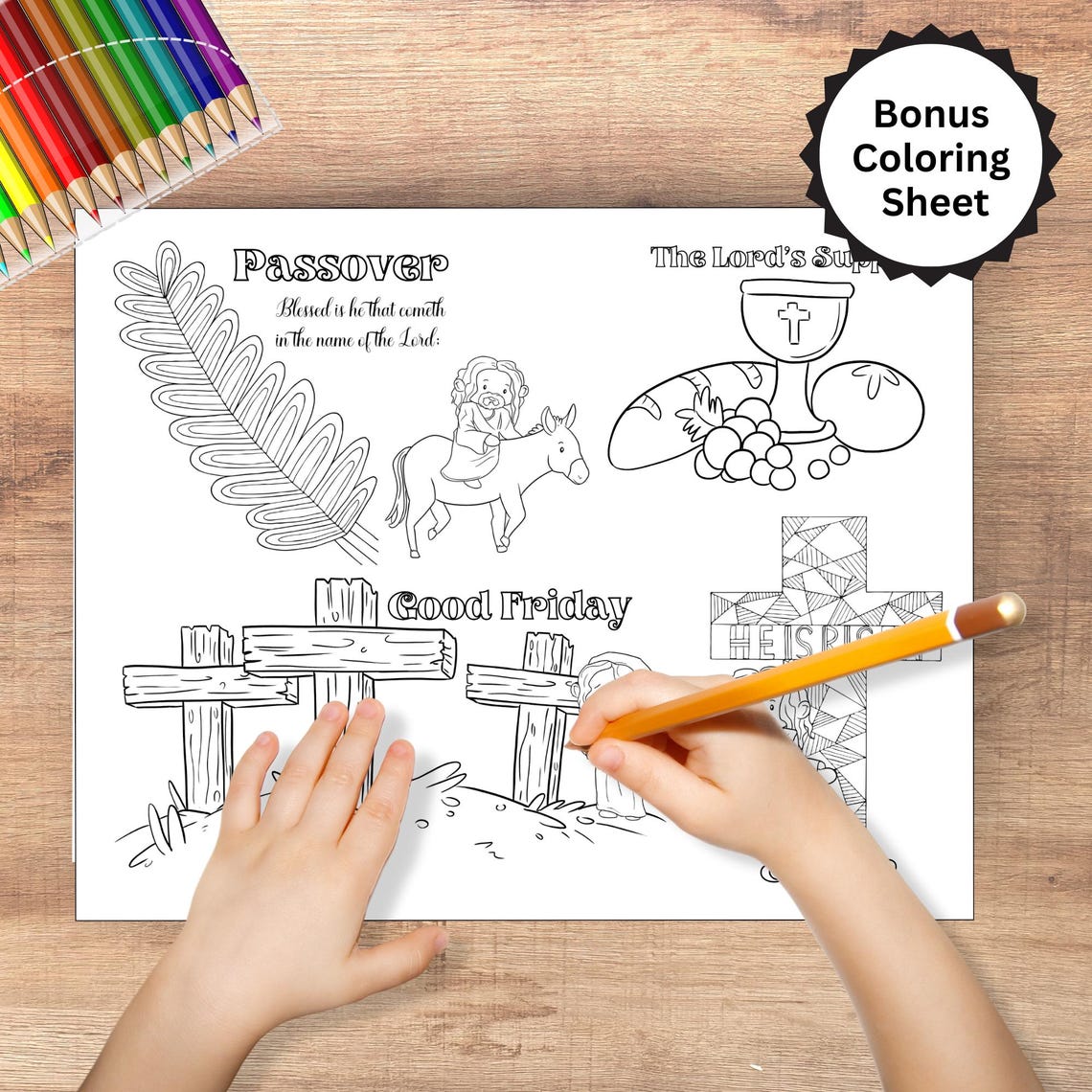 Easter Story Activities for Kids, Easter Story Timeline Printable for ...