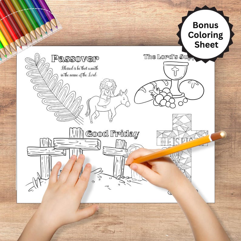 Easter Story Activities for Kids, Easter Story Timeline Printable for ...