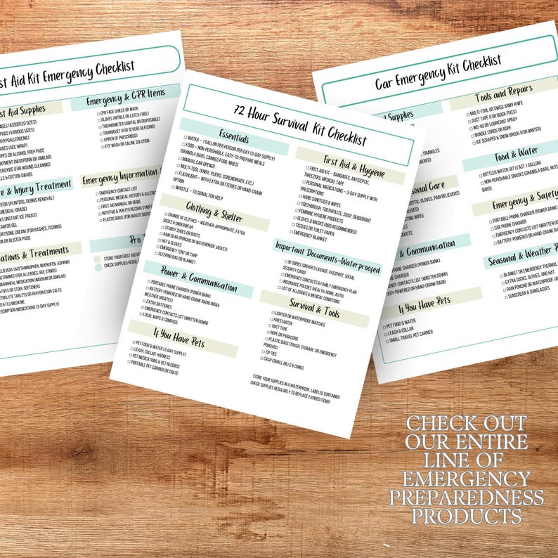 Emergency Preparedness Binder Checklist Printable, Disaster Preparedness Checklist, Emergency ...