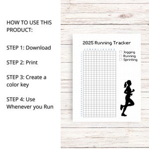 Running Tracker Printable PDF, Jogging Tracker, Running Log Template, Running Record Form ...