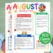 Editable August Newsletter Template Printable, PTO, PTA, Classroom ...